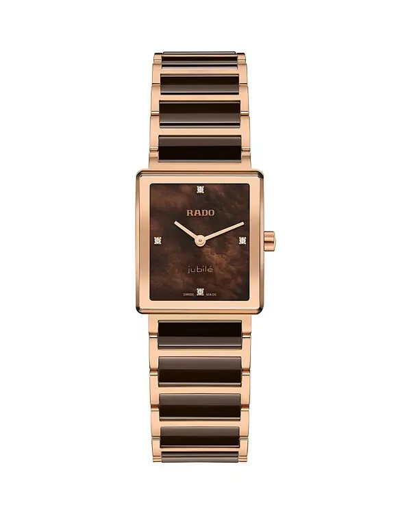 RADO Integral Watch 23mm X 33mm - Brown/brown