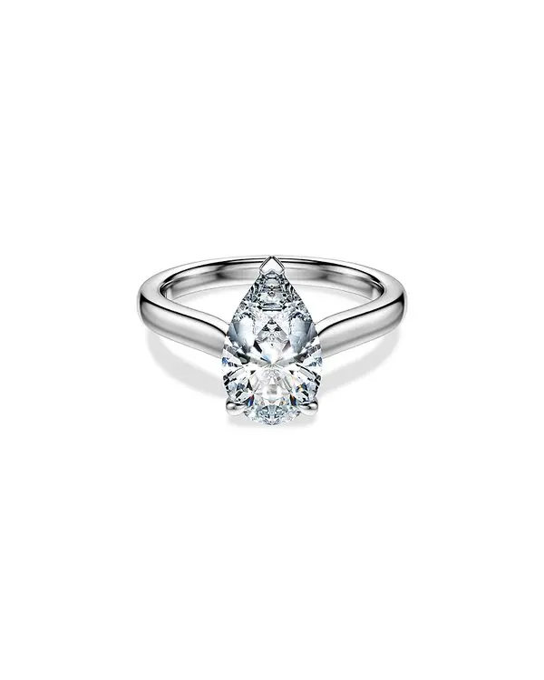 SWAROVSKI Eternity Certified Lab Grown Diamond Pear-shape Ring - White Gold