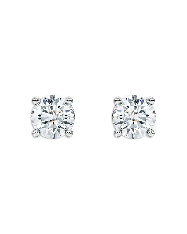SWAROVSKI 14k Yellow Lab Grown Diamond Stud Earrings - Silver