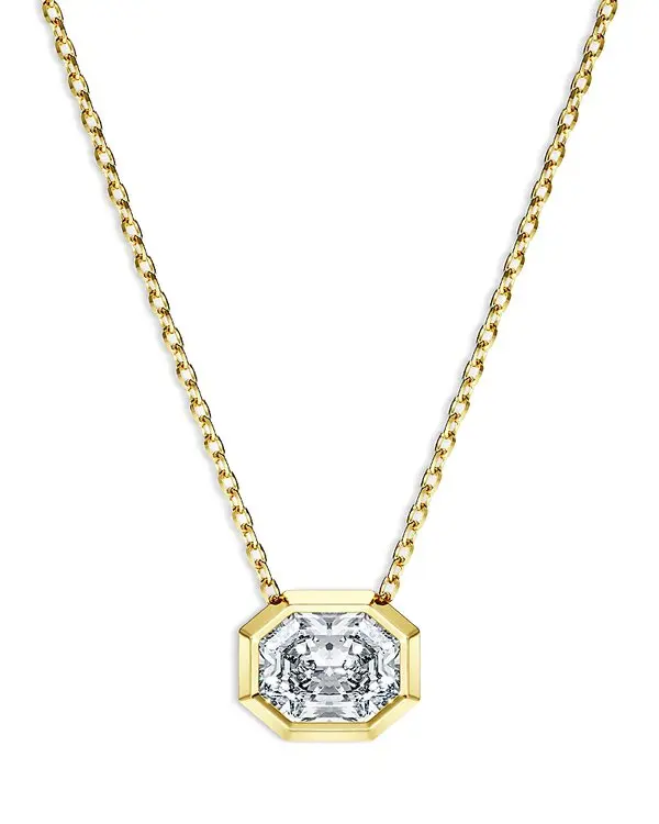 SWAROVSKI Octagon Certified Lab Grown Diamond Pendant Necklace - Gold