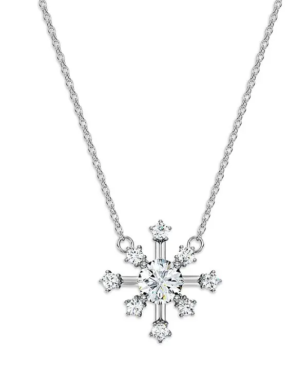 SWAROVSKI 14k Lab Grown Diamond Starburst Pendant Necklace - White Gold