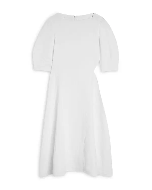 JIL SANDER Linen Midi Dress