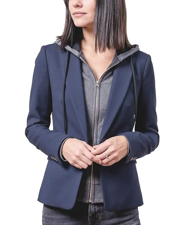 Central Park West Ryder Dickie Blazer - Grey-navy