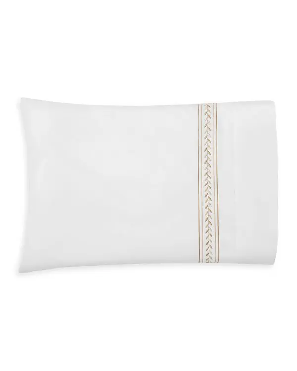 PRATESI Impero Pillowcase, King - White/beige