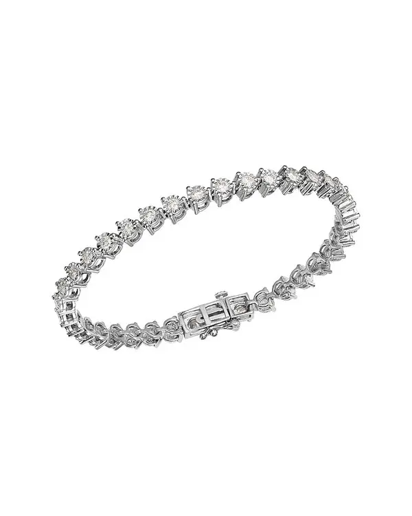 Bloomingdale'S Diamond Tennis Bracelet 3.0 Tcw In 14k Gold - White