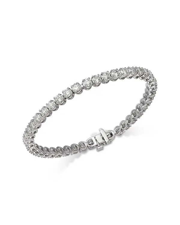 Bloomingdale'S Diamond Tennis Bracelet 14k 7.0 Tcw - White Gold