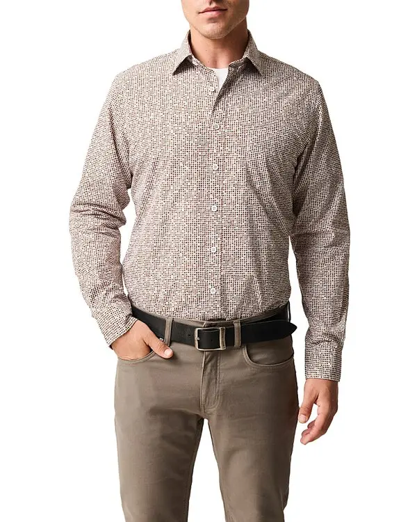 Rodd & Gunn Eastborne Long Sleeve Sports Fit Shirt - Olive