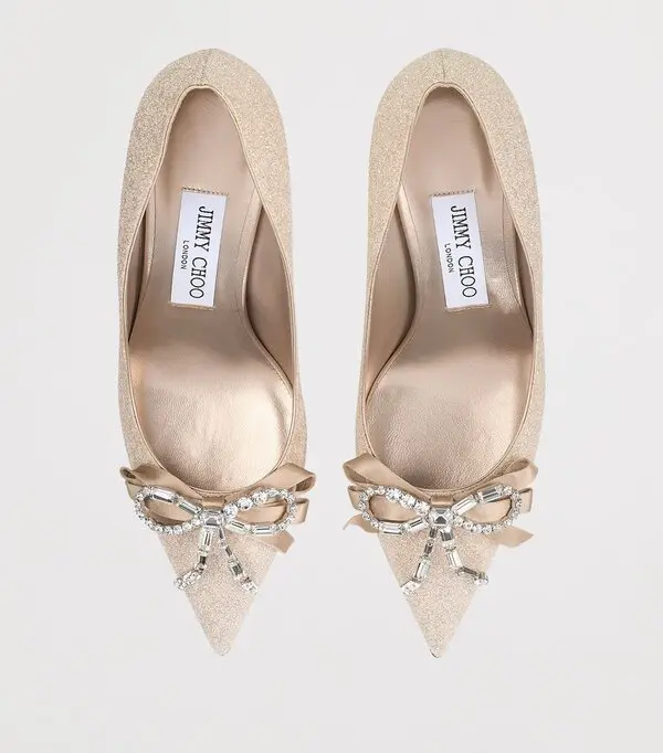 JIMMY CHOO Auria 70 Glittered Pumps