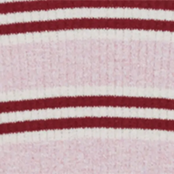Max & Co. Rib-knit Stripe Polo Sweater - Red