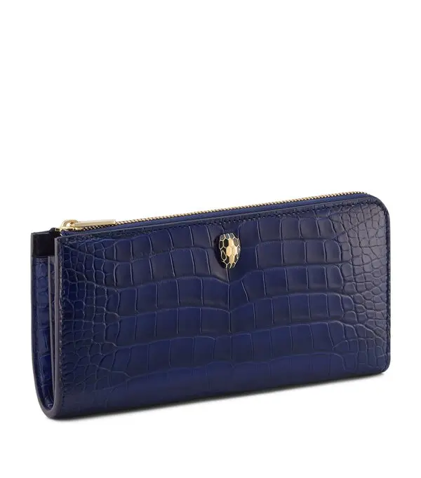 BVLGARI Serpenti Forever Large Wallet - Blue