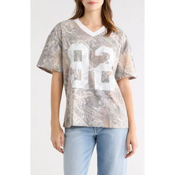 GOLDEN HOUR 92 Star Camo T-shirt - Camo/bright White