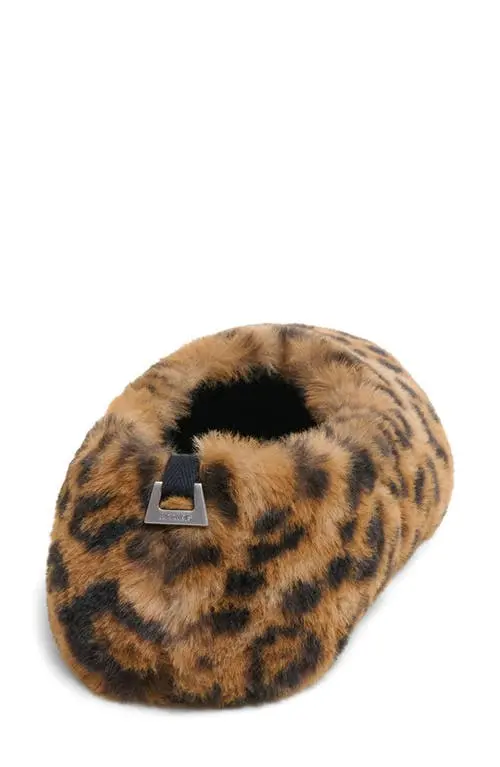 Apparis Magda Faux Fur Slipper - Leopard