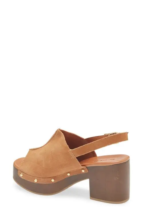BOTTERO Slingback Peep Toe Platform Sandal