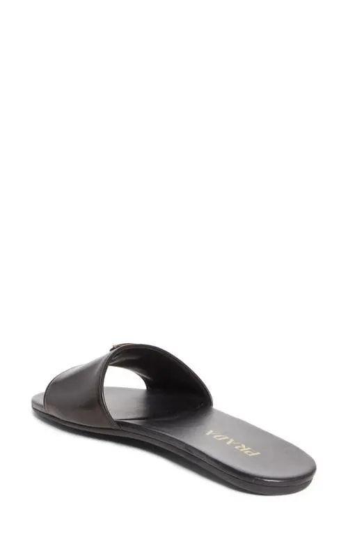 Prada Logo Slide Sandal