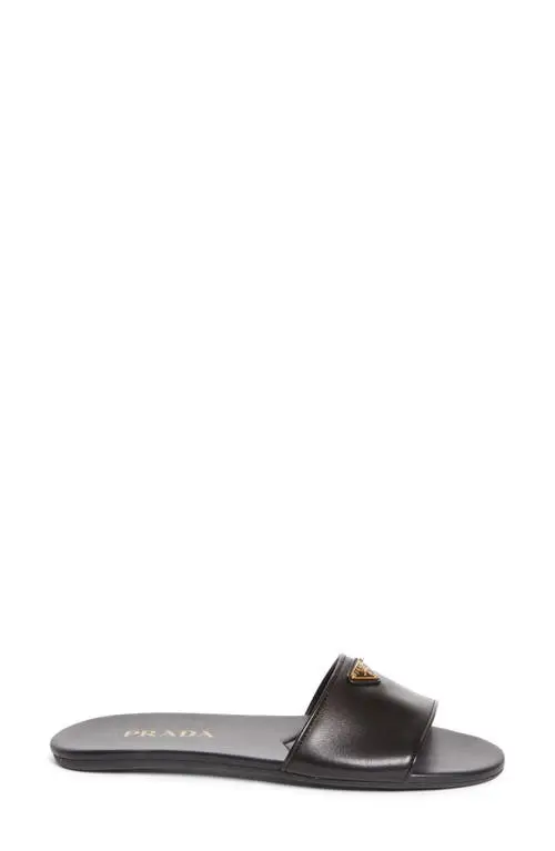 Prada Logo Slide Sandal