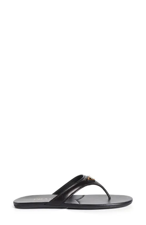 Prada Logo Flip Flop - Black