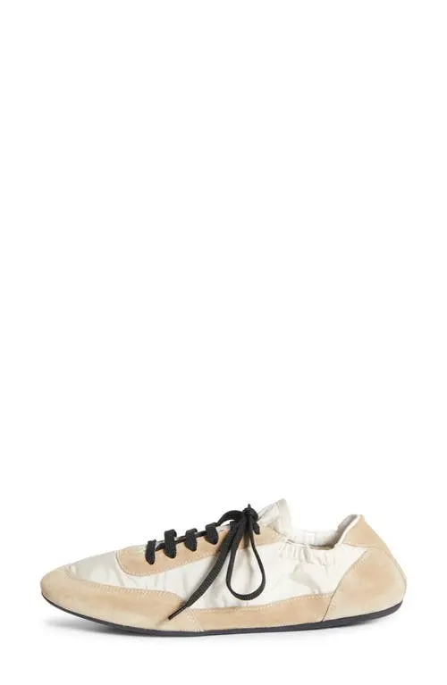 Prada Collapse Low Top Sneaker - Beige