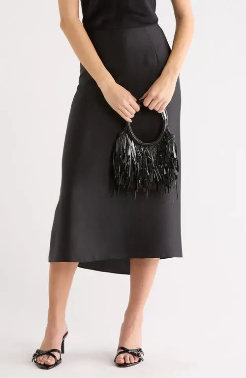 Sam Edelman Mini Estelle Beaded Fringe Tote - Black