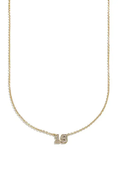 Baublebar Varsity Number Custom Necklace