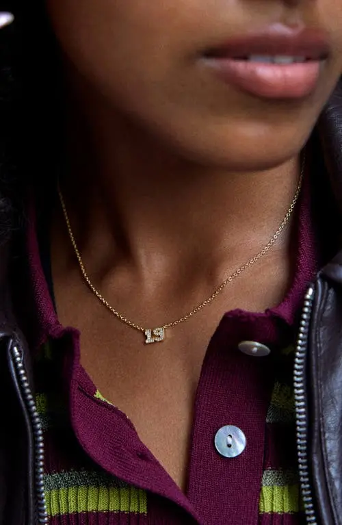 Baublebar Varsity Number Custom Necklace
