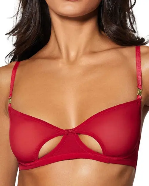Kiki De Montparnasse Brienne Balconette Bra - Red