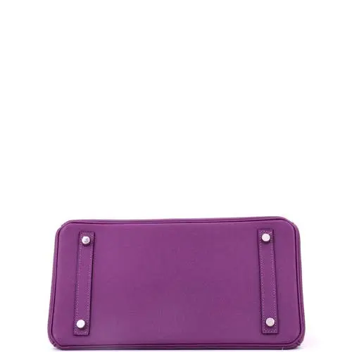 Hermès Birkin Handbag Purple Epsom With Palladium Hardware 30 - Anemone