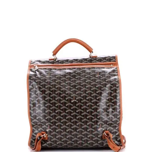 GOYARD Saint Leger Briefcase Backpack Coated Canvas