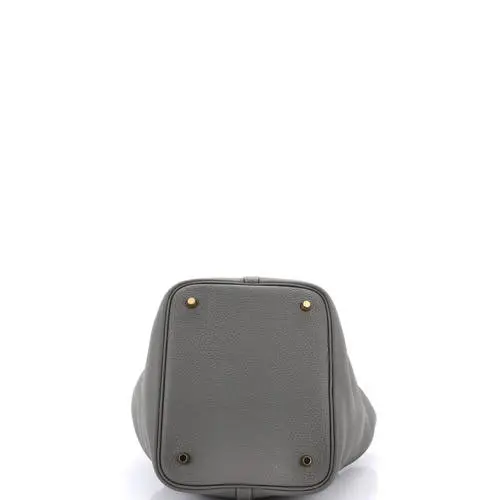 Hermès Picotin Lock Bag Clemence Mm - Gris Meyer