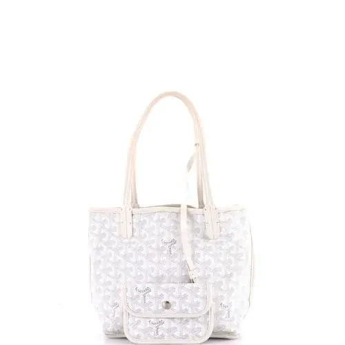 Goyard Anjou Reversible Tote Coated Canvas Mini - White