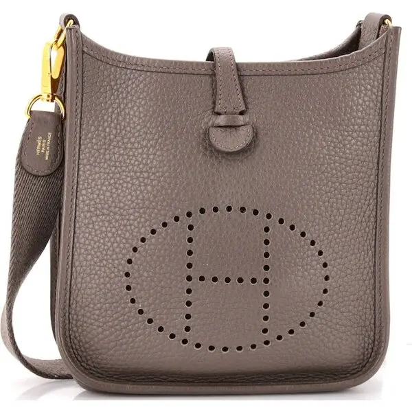 HERMES Evelyne Bag Gen Iii Clemence Tpm - Vert De Gris