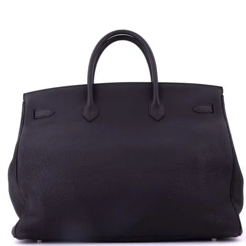 Hermès Birkin Handbag Togo With Palladium Hardware 40 - Noir