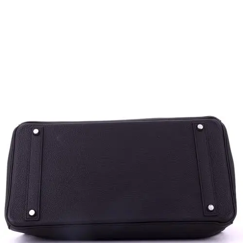 Hermès Birkin Handbag Togo With Palladium Hardware 40 - Noir