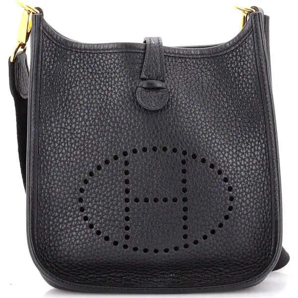 HERMES Evelyne Bag Gen Iii Clemence Tpm - Noir