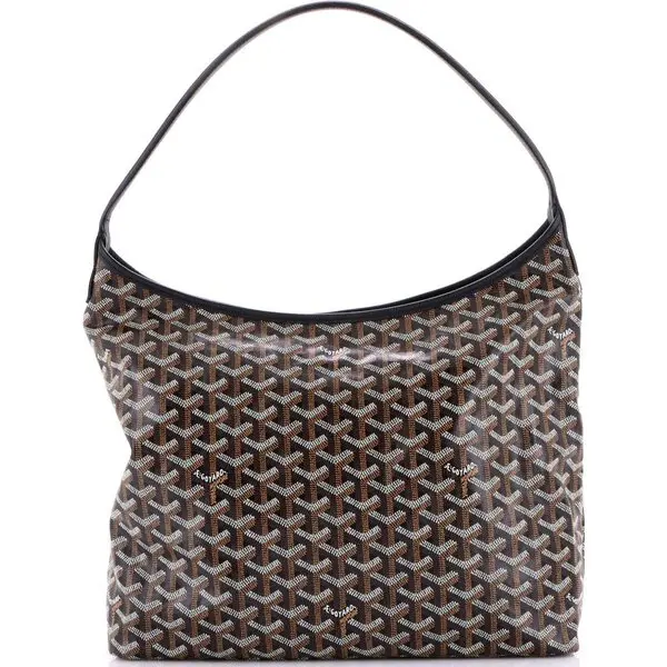 GOYARD Boheme Hobo Coated Canvas - Black