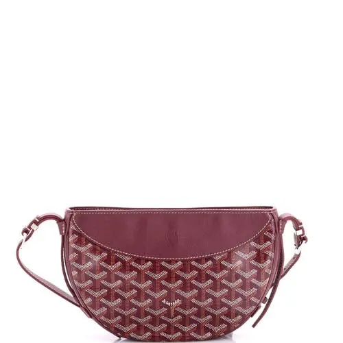 Goyard Hirondelle Shoulder Bag Coated Canvas And Leather - Red