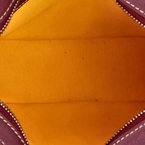 Goyard Hirondelle Shoulder Bag Coated Canvas And Leather - Red
