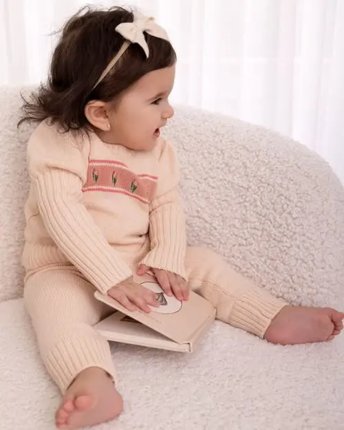 MINIMOI Tulips Cotton Knit Legging Set
