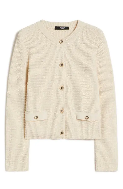 Max Mara Vodka Alpaca Blend Cardigan - Ecru