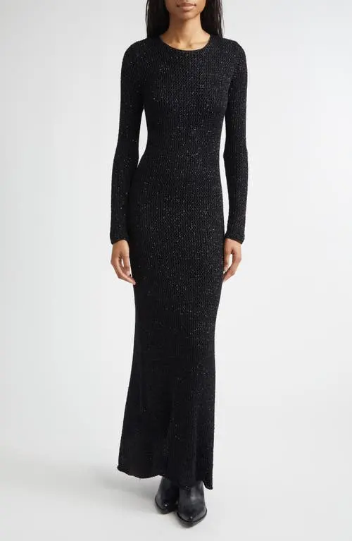 GOLDEN GOOSE Journey Long-sleeve Sequined Dress