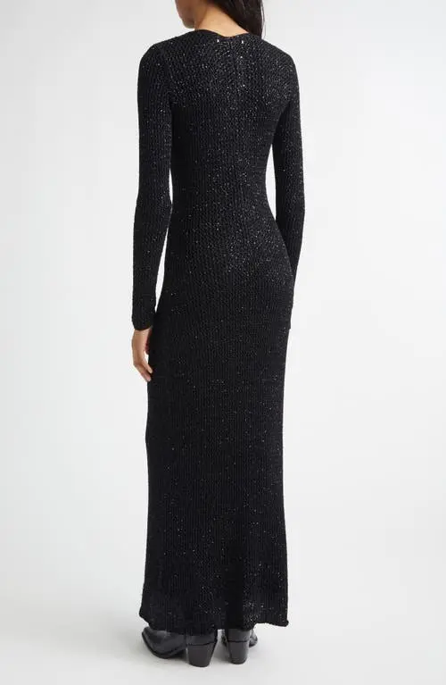 GOLDEN GOOSE Journey Long-sleeve Sequined Dress