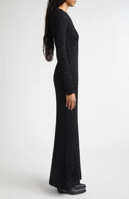 GOLDEN GOOSE Journey Long-sleeve Sequined Dress