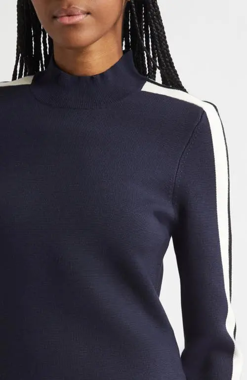Veronica Beard Asante Side Stripe Sweater
