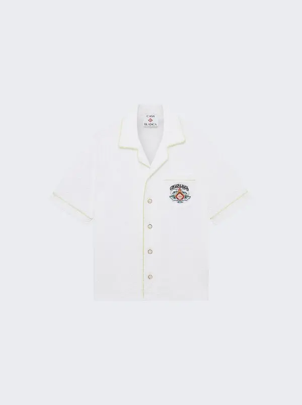 Casablanca Towelling Monogram Shirt - White