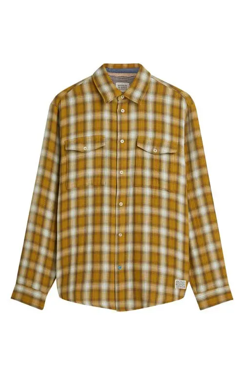Scotch & Soda Plaid Double Cloth Shirt