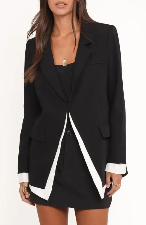 PETAL & PUP Layered Notch-lapel Blazer