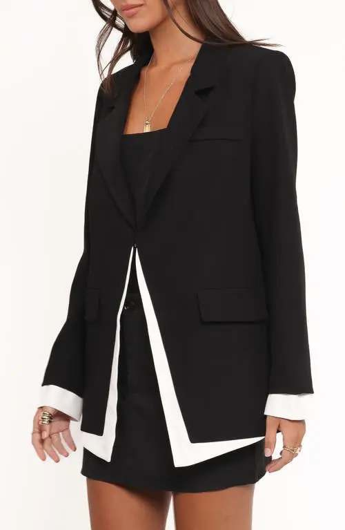 PETAL & PUP Layered Notch-lapel Blazer