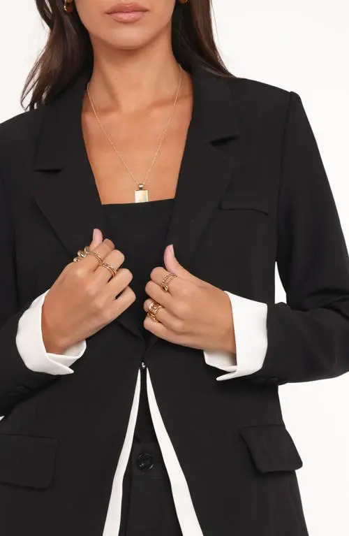 PETAL & PUP Layered Notch-lapel Blazer