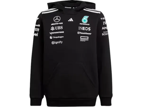 Adidas Mercedes Amg Petronas Formula One Team Hoodie - Black/white