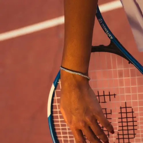 SPERO LONDON Sterling Square Tennis Bracelet