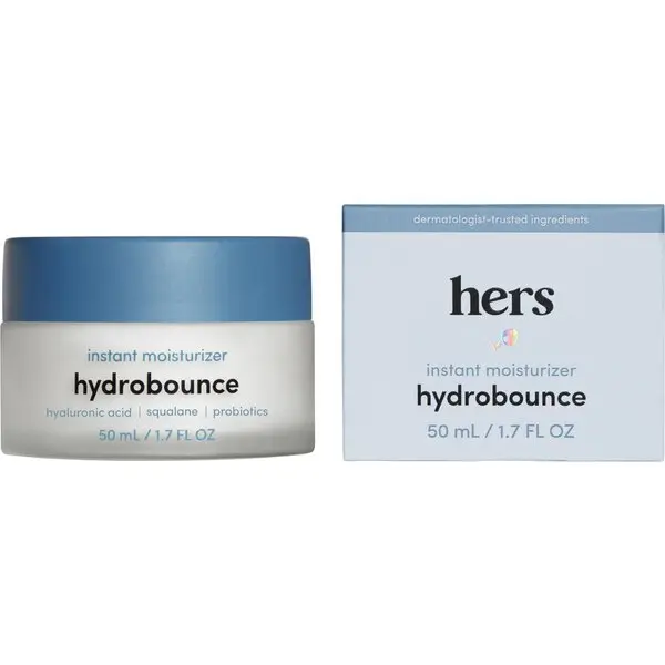 HIMS & HERS Hydrobounce Instant Moisturizer Lightweight, Smoothing - Blue
